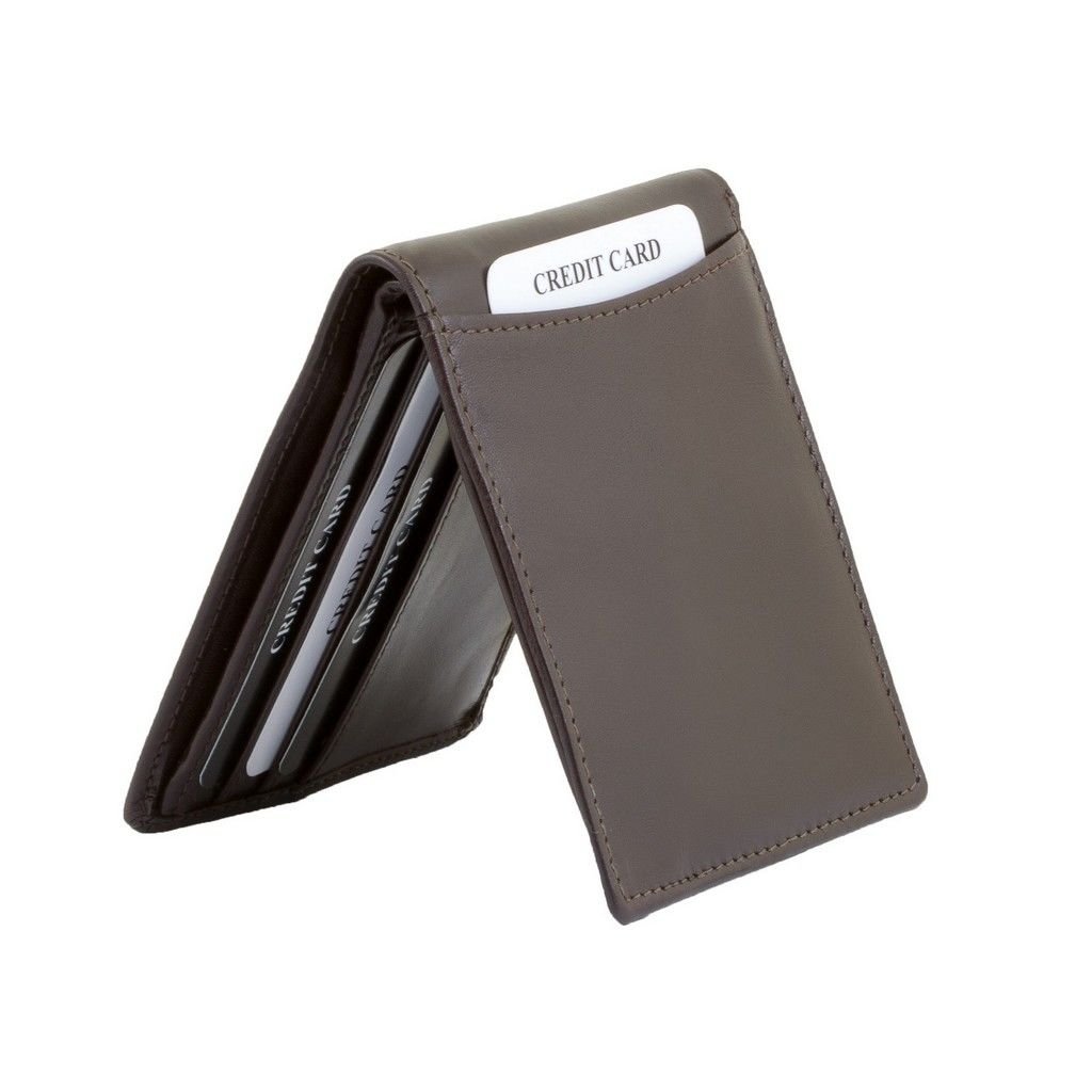 Ultra Slim & Small RFID Blocking Wallet - Card Clash Protector Koruma