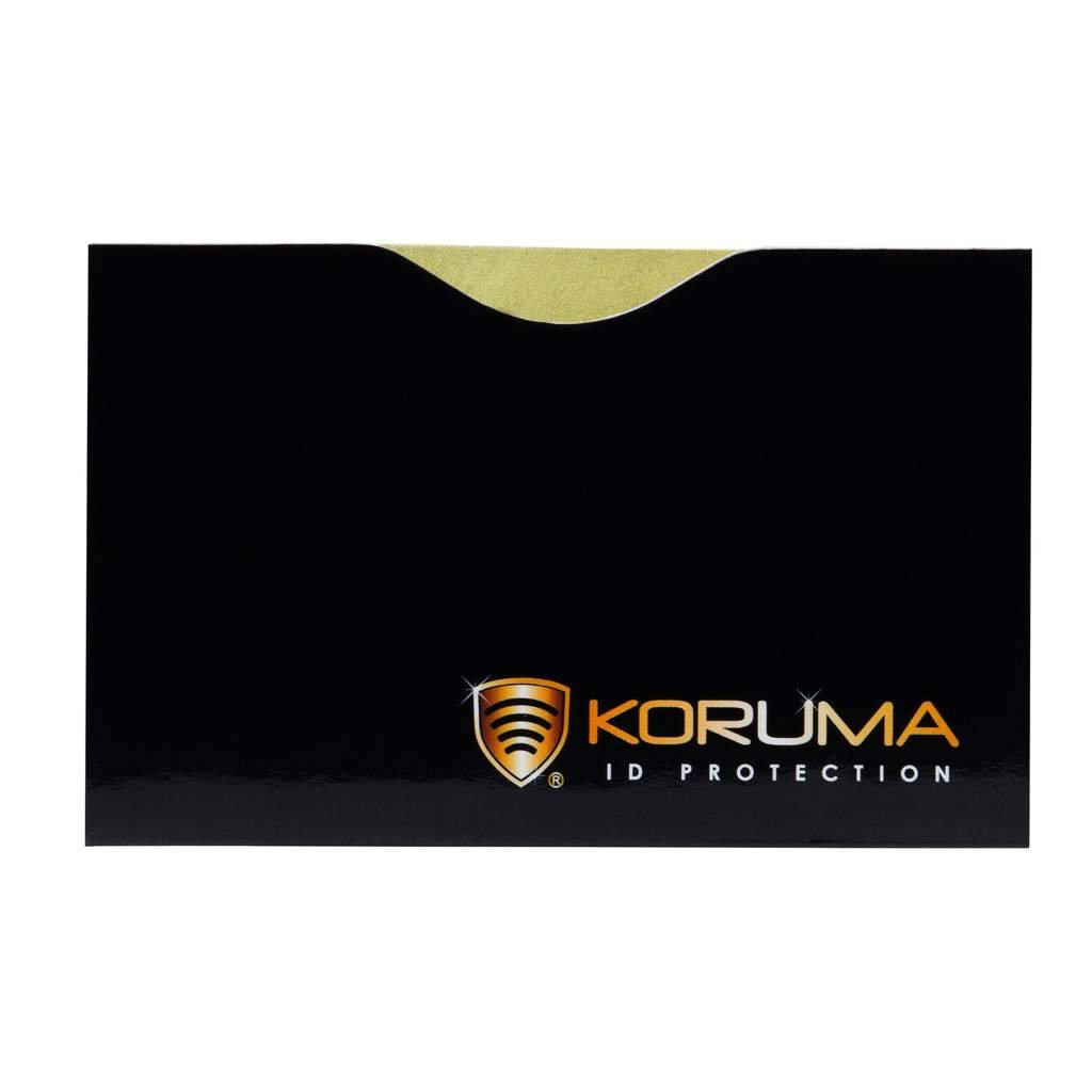 Shielded sleeve for RFID credit and debit cards | Koruma 100% protection