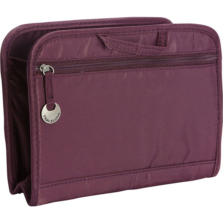 RFID blocking ladies purse organizer (Eggplant) | Koruma Id Protection
