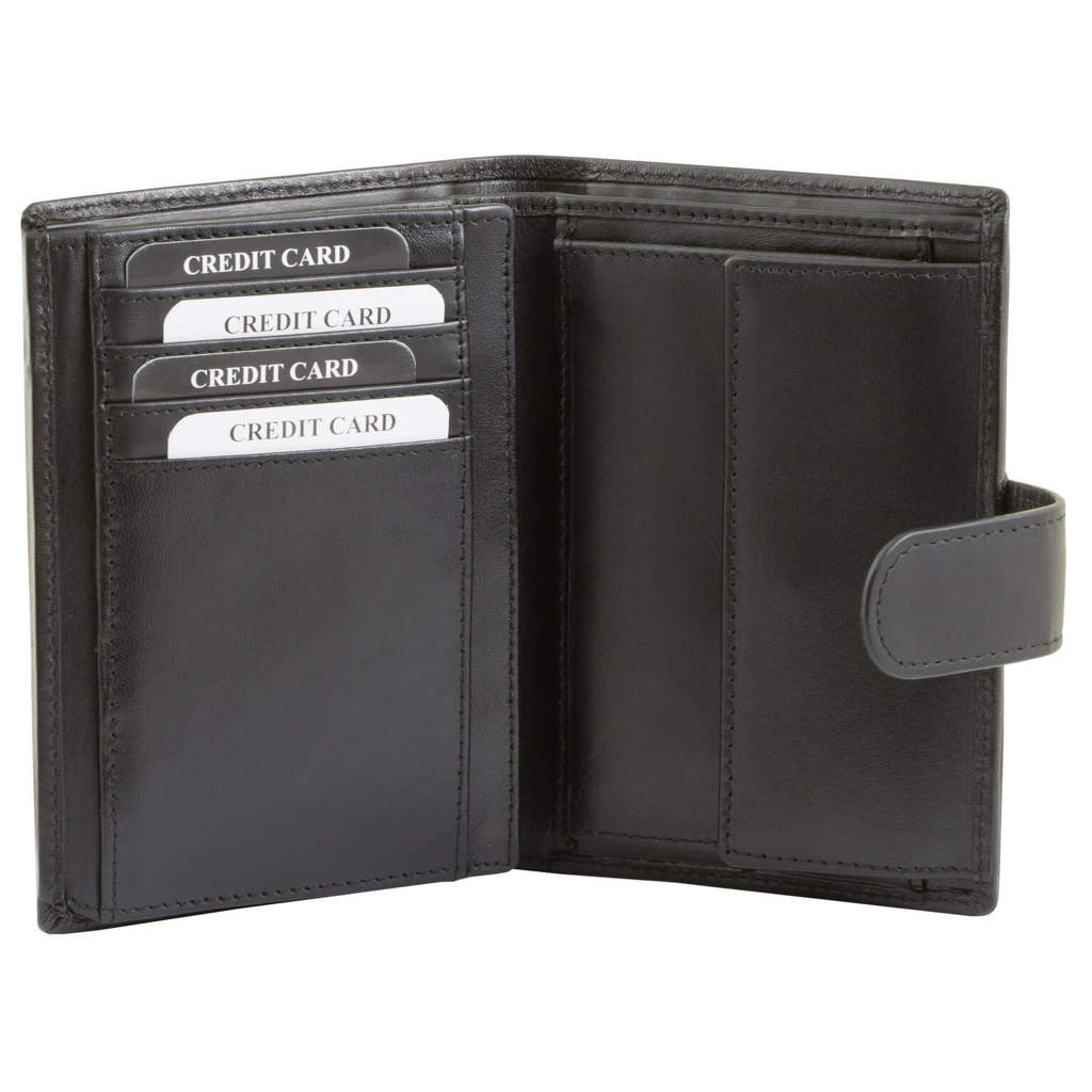 Identity protection wallet RFID STOP 100% genuine leather uk