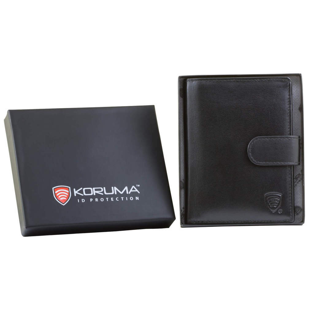 Identity protection wallet RFID STOP 100% genuine leather uk
