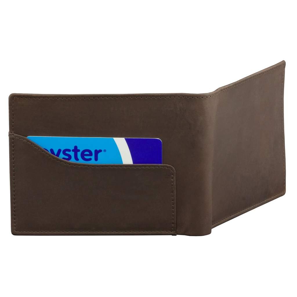 SMART RFID BLOCK Slim Credit Card Wallet (Brown) - SM-903HBR - Koruma.co.uk